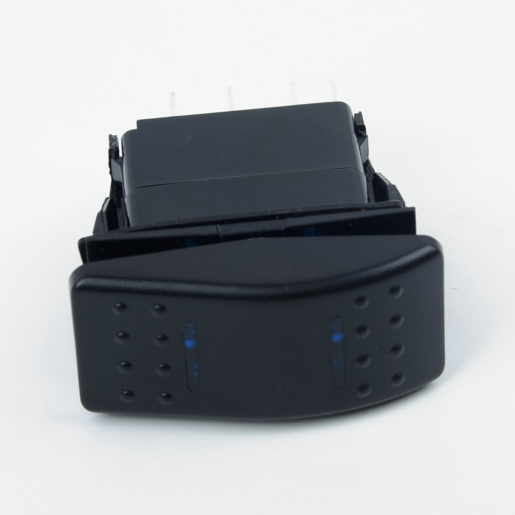 1pc Car Rocker Switch 7Pin DPDT ON-OFF-ON 2 LED ABS Plastic Rocker ...