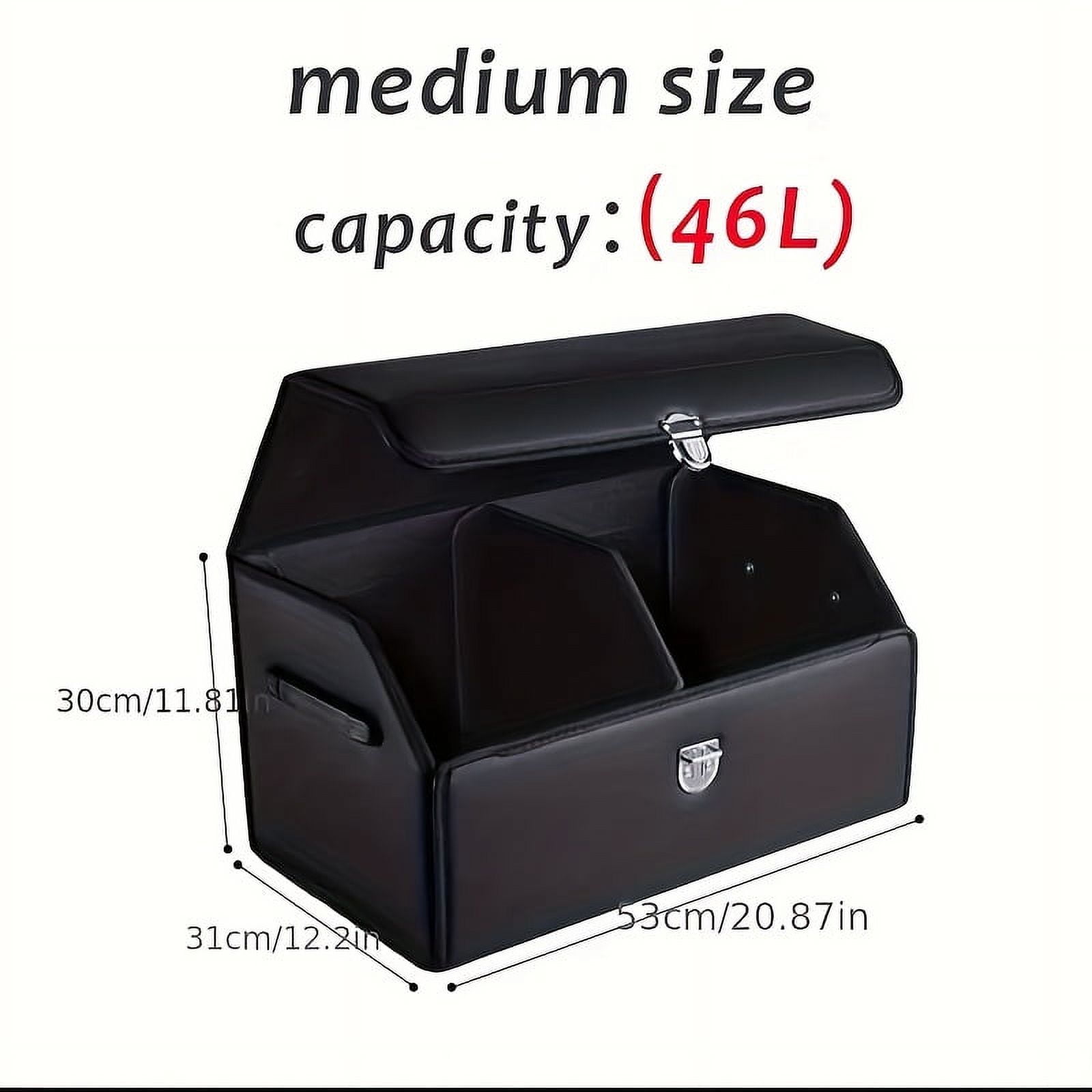 1pc Car Trunk Organizer with Lid, Collapsible Car Trunk Storage ...