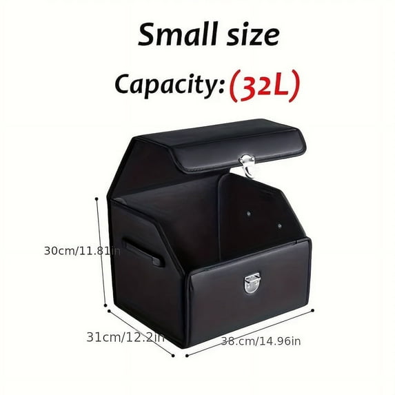 1pc Car Trunk Organizer with Lid, Collapsible Car Trunk Storage ...