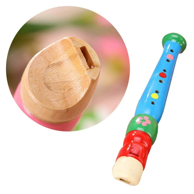 1pc Cartoon Wood Flutes Kids Musical Instrument Children Music Early ...