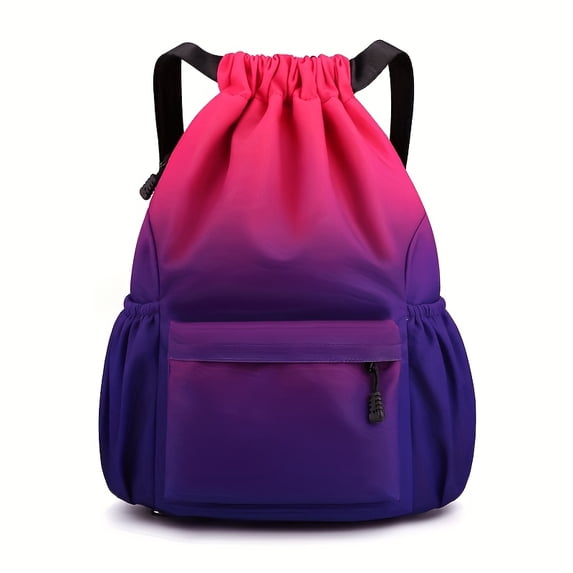 1pc Casual Backpack with High Capacity, Drawstring Closure, Strap ...