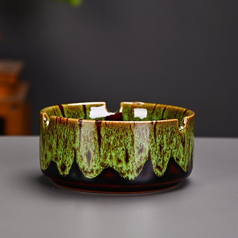1pc Ceramic Ashtray,Cigarette Ashtray for Indoor or Outdoor Use Ash ...