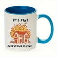 1pc Ceramic Mug 11oz Romantic Ceramic Coffee Cup with A House on Fire ...