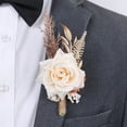 1pc Champagne-Colored Rose with Orange Daisy, High-End Artificial ...