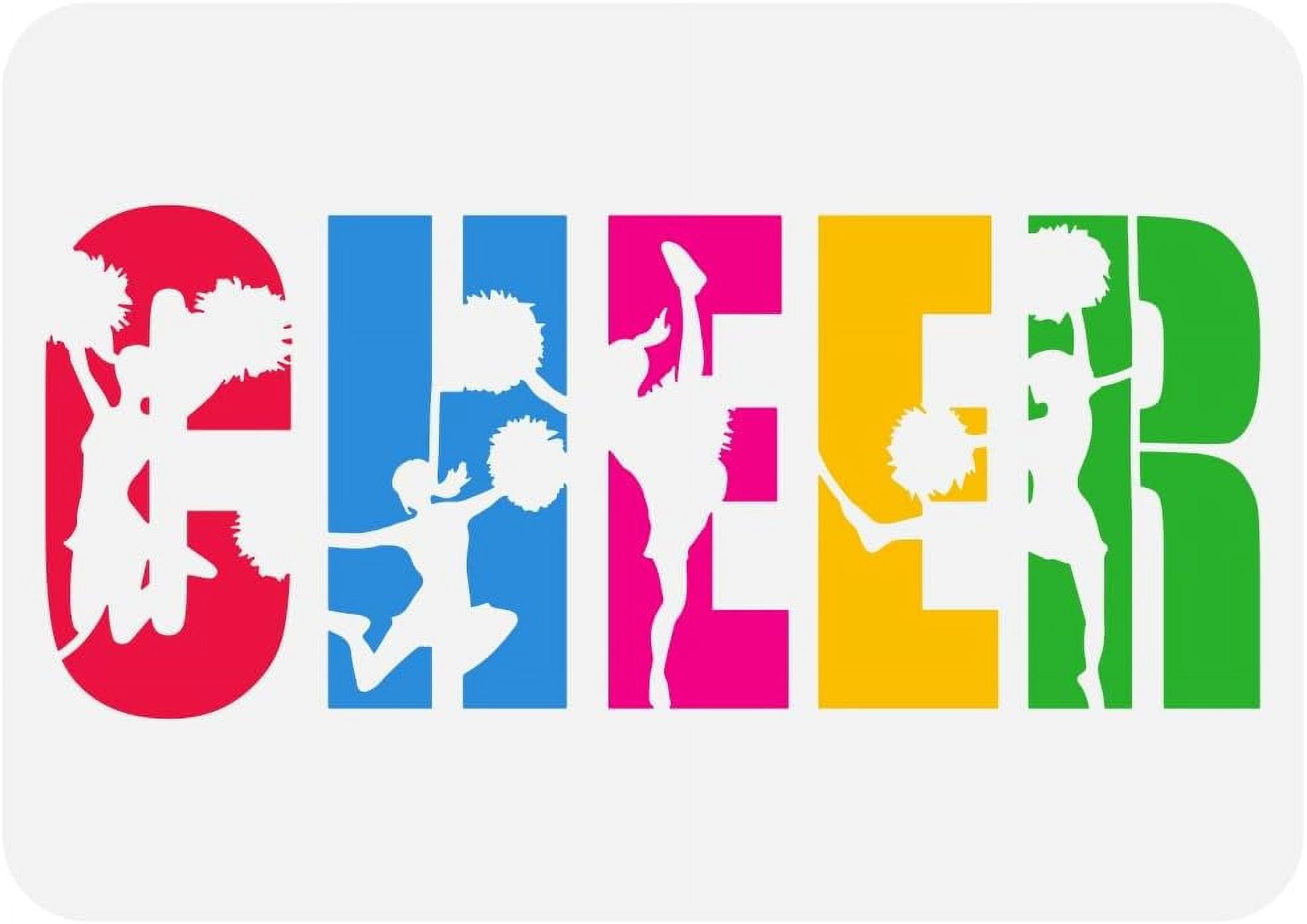 1pc Cheer Stencil for Painting 8.3x11.7inch Large Cheerleaders Painting ...