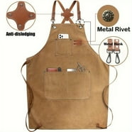 OPUX Chef Apron, Unisex Kitchen Apron with Pockets, Heavy Duty Canvas for Cooking, BBQ, Baking ...