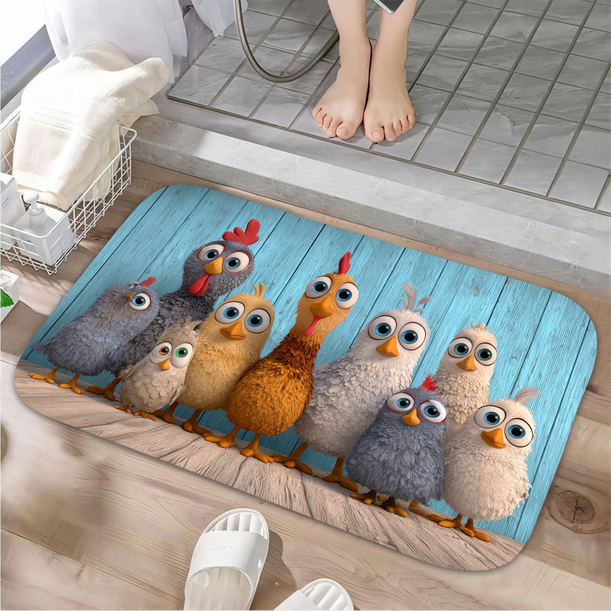 1pc Chickens from Chicken Little Absorbent Non-Slip Bathroom Thickened ...