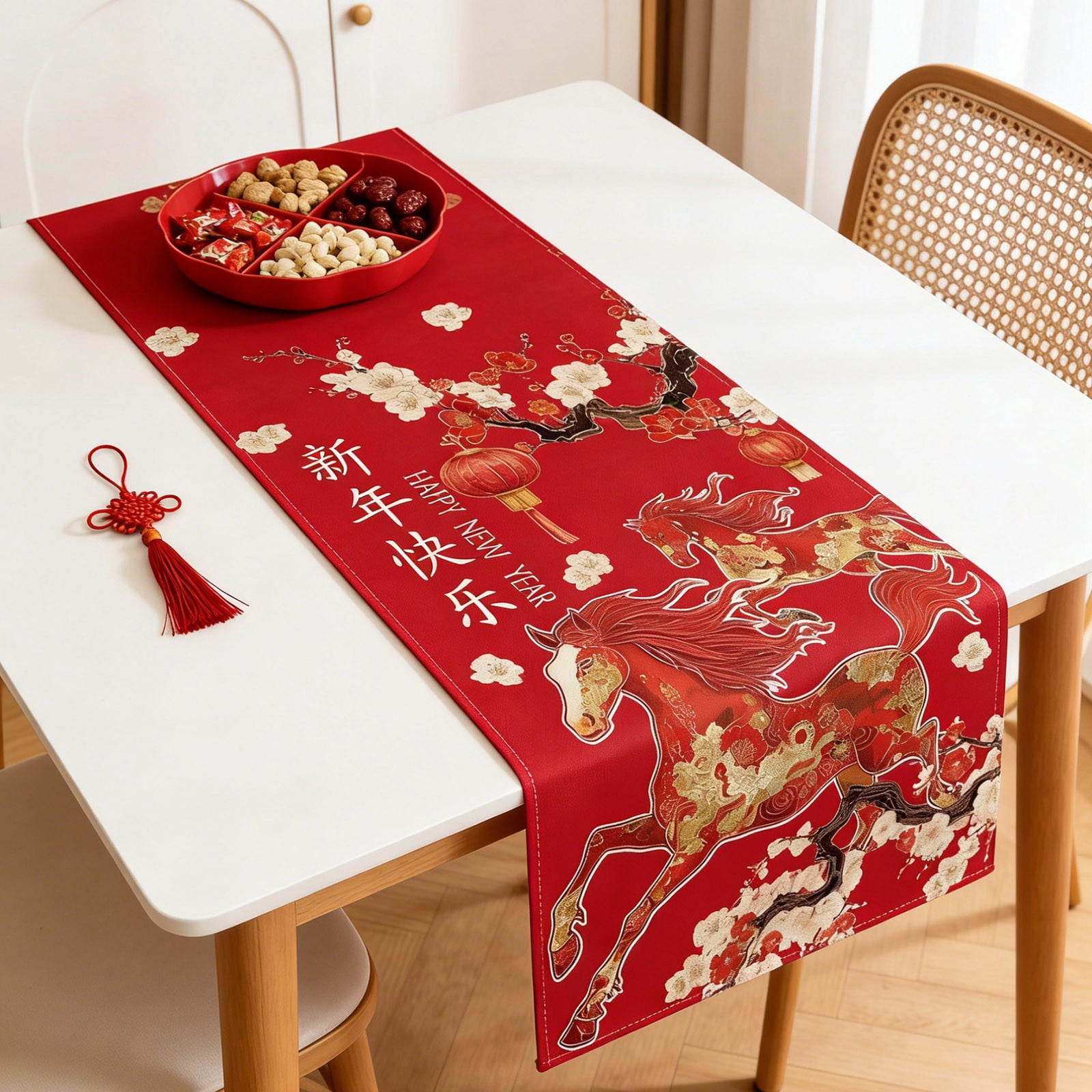 1pc Chinese New Year 2026 Horse Table Runner, Chinese New Year ...