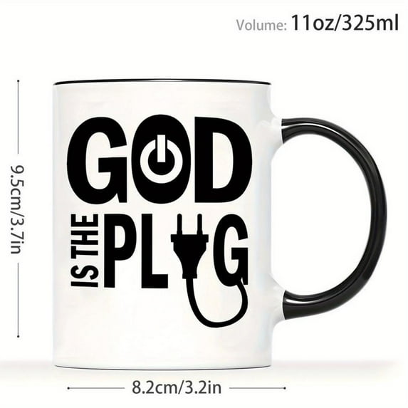 1pc Christian Faith Coffee Mug 11oz Inspirational Verse Cup with Plug ...