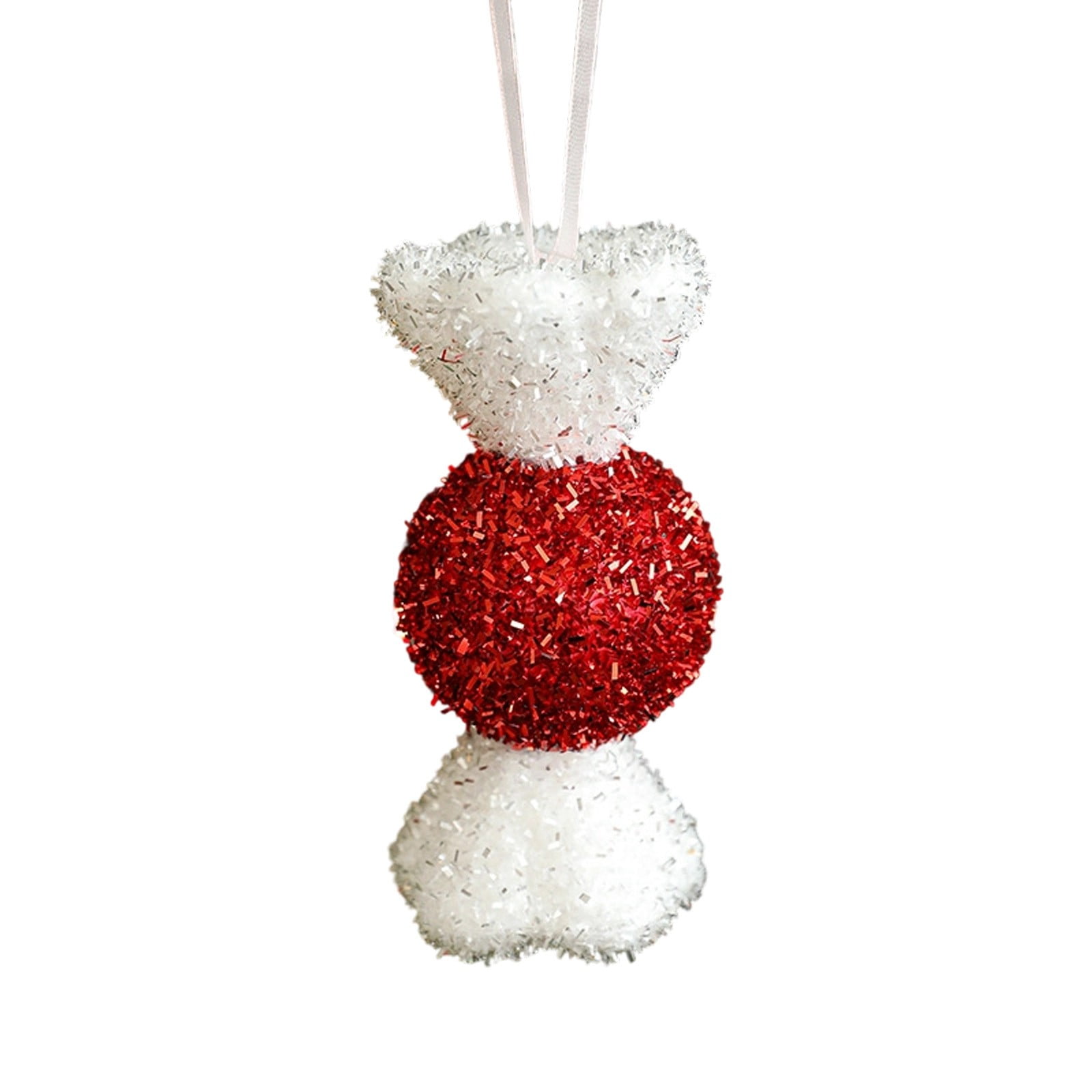 1pc Christmas Candy Cane Ornaments Red and White Christmas Decorations ...