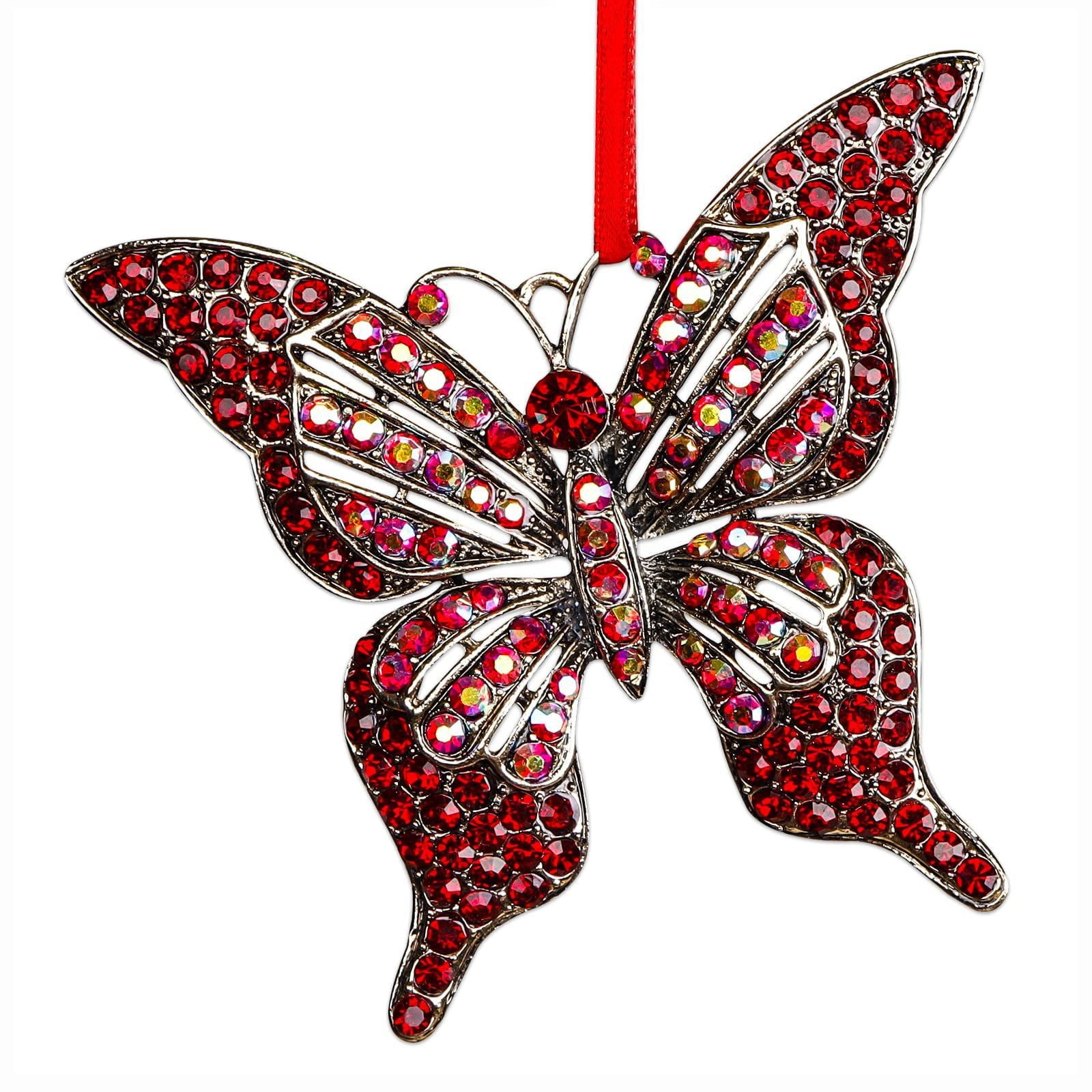 1pc Christmas Creative Acrylic Butterfly Hanging Decorations Christmas ...