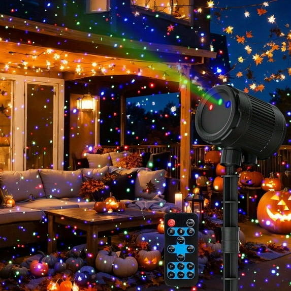 1pc Christmas Red Green Pattern Light Projector Santa Tree Snowflake ...