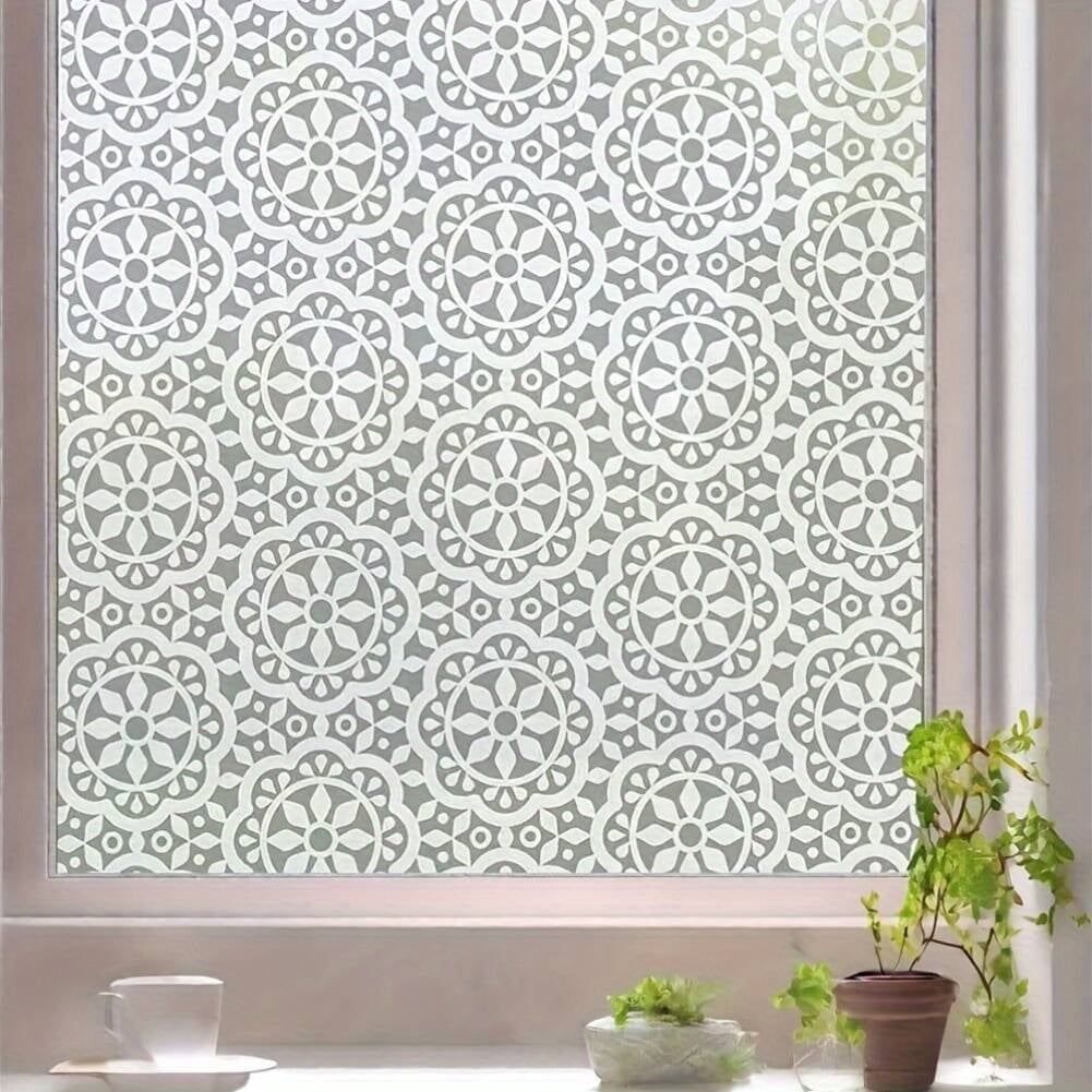 1pc Classic 3D Static Window Cling Film, 7mil Thick Plastic Privacy ...