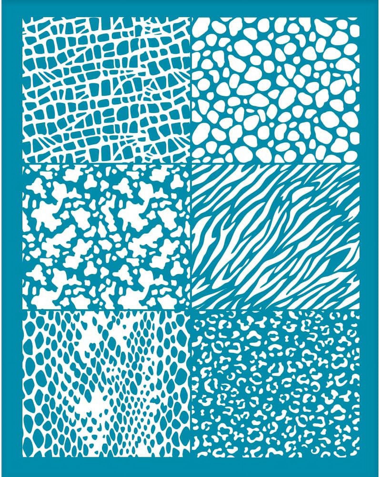 1pc Clay Stencils Leopard Pattern Silk Screen for Polymer Clay Animal ...