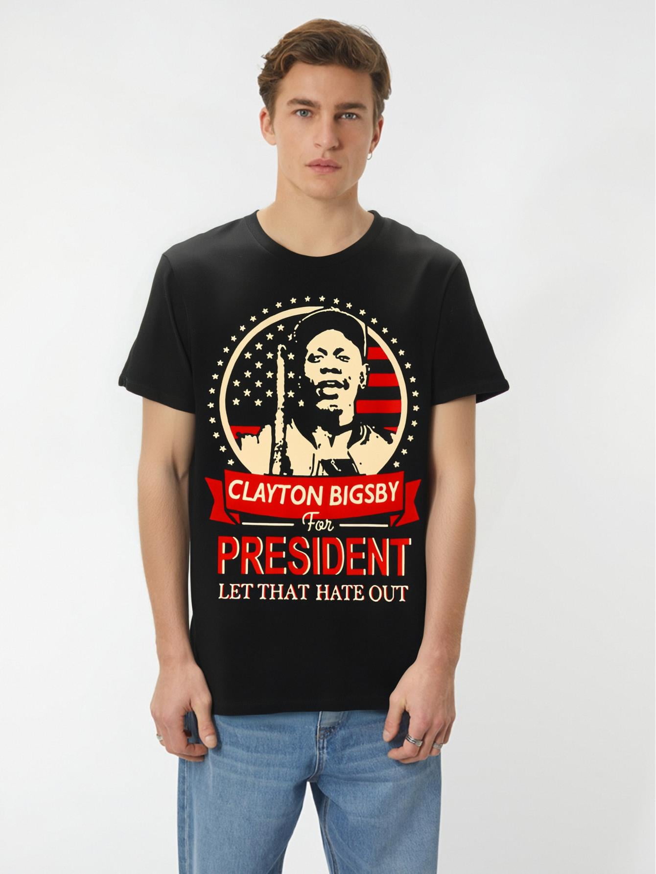 1pc Clayton Bigsby For President Men'S T-Shirt - 100% Cotton, Crew Neck ...