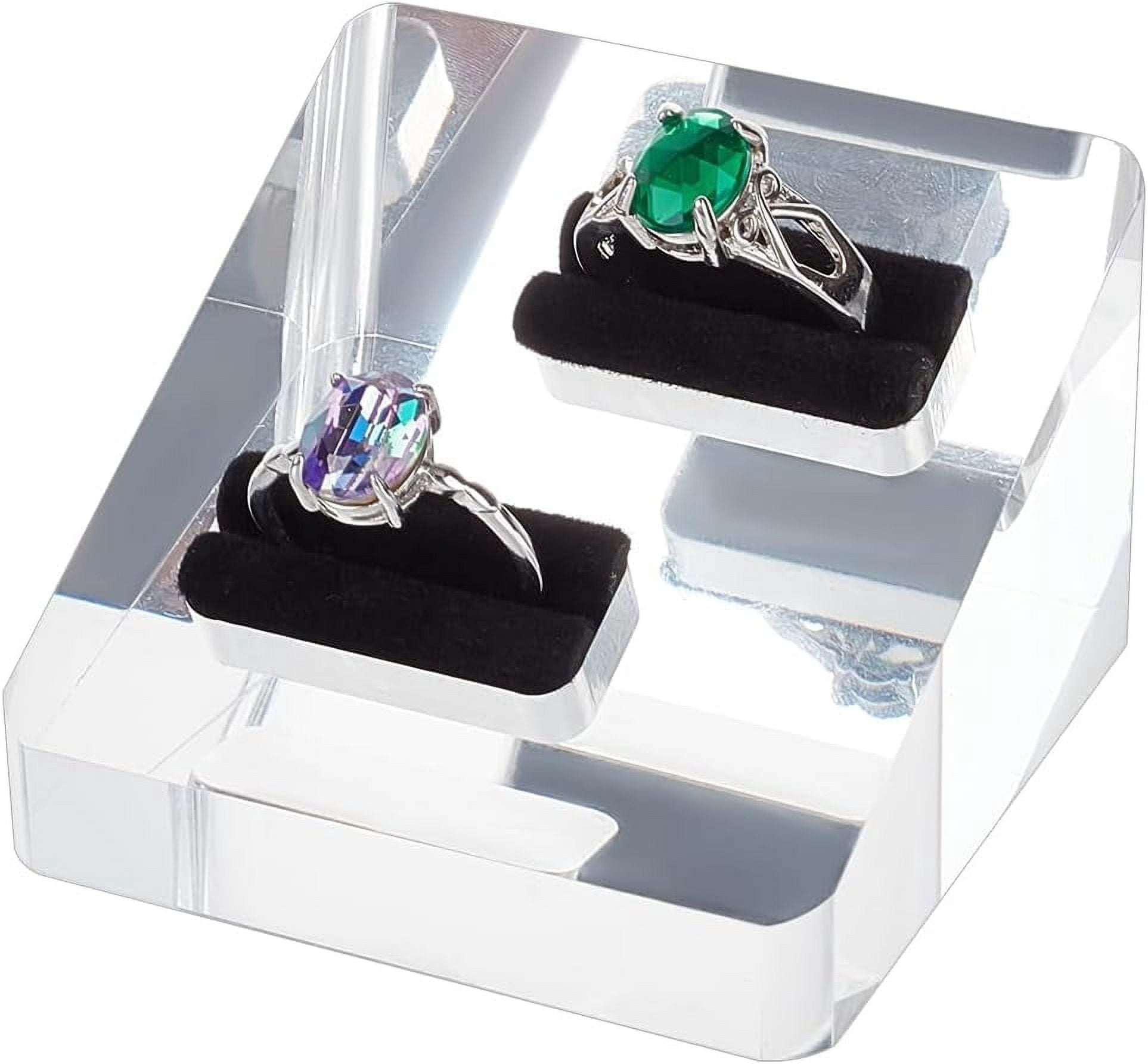 1pc Clear Acrylic Ring Display Stand 2.4x2.4x1.4 inch Square Ring ...