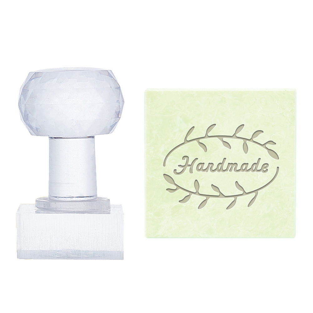 1pc Clear Acrylic Soap Stamps DIY Soap Molds Supplies Rectangle Word ...