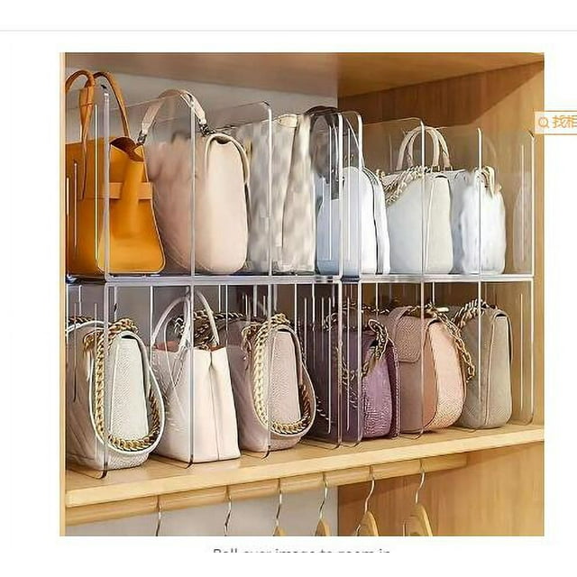1pc Clear Closet Bag Storage Dividers Rack Detachable Cupboard Shelf ...