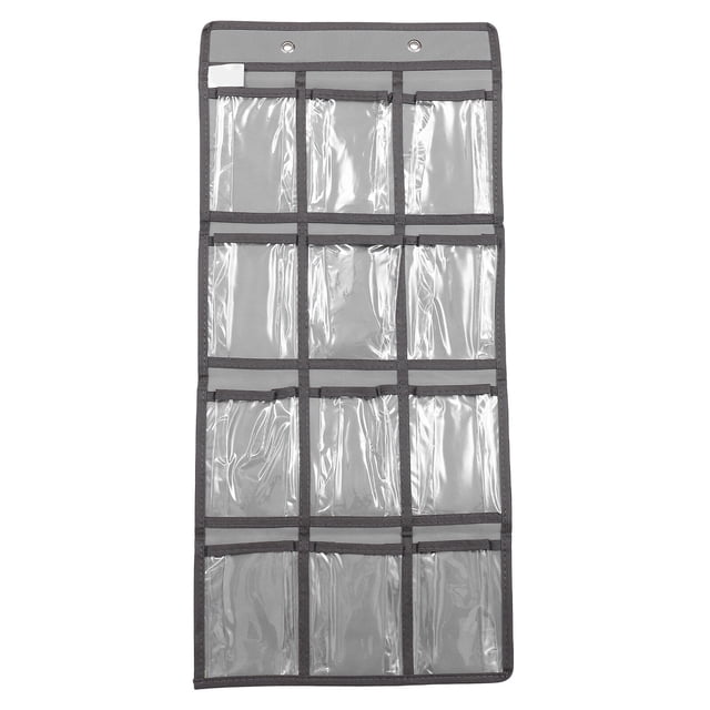 1pc Clear Pockets Chart Multi-use Cell Phones Calculator Hanging Wall ...