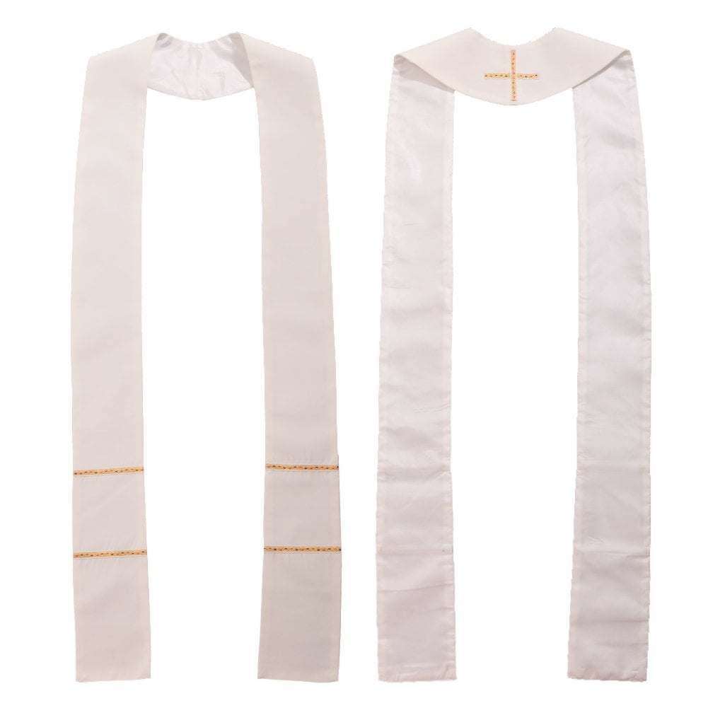 1pc Clergy Cross Embroidery Stole Church Priest Mass Stole for vestment ...
