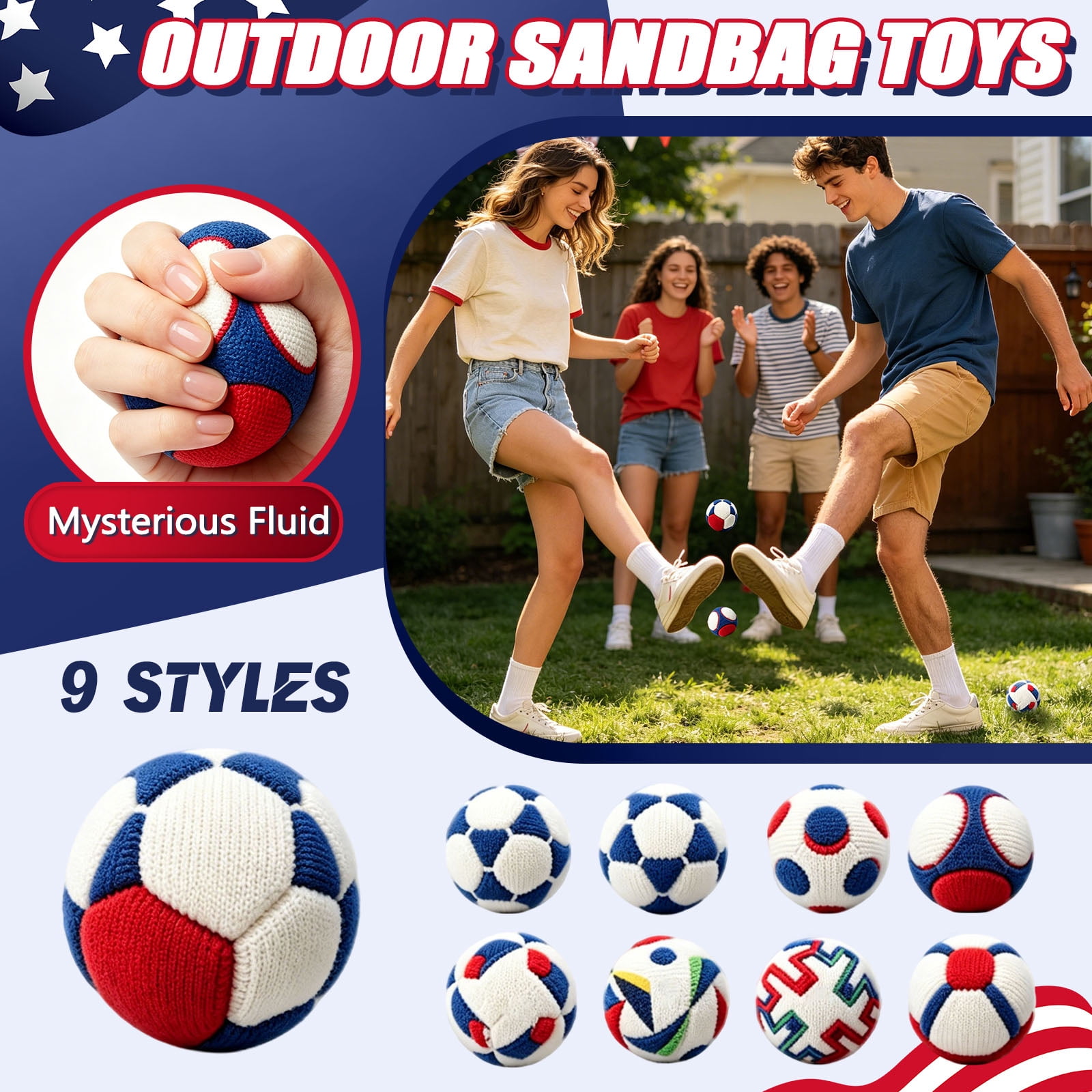 1pc Color Block Ball Style Kick Footbag D,Soft Footbag for Adults ...