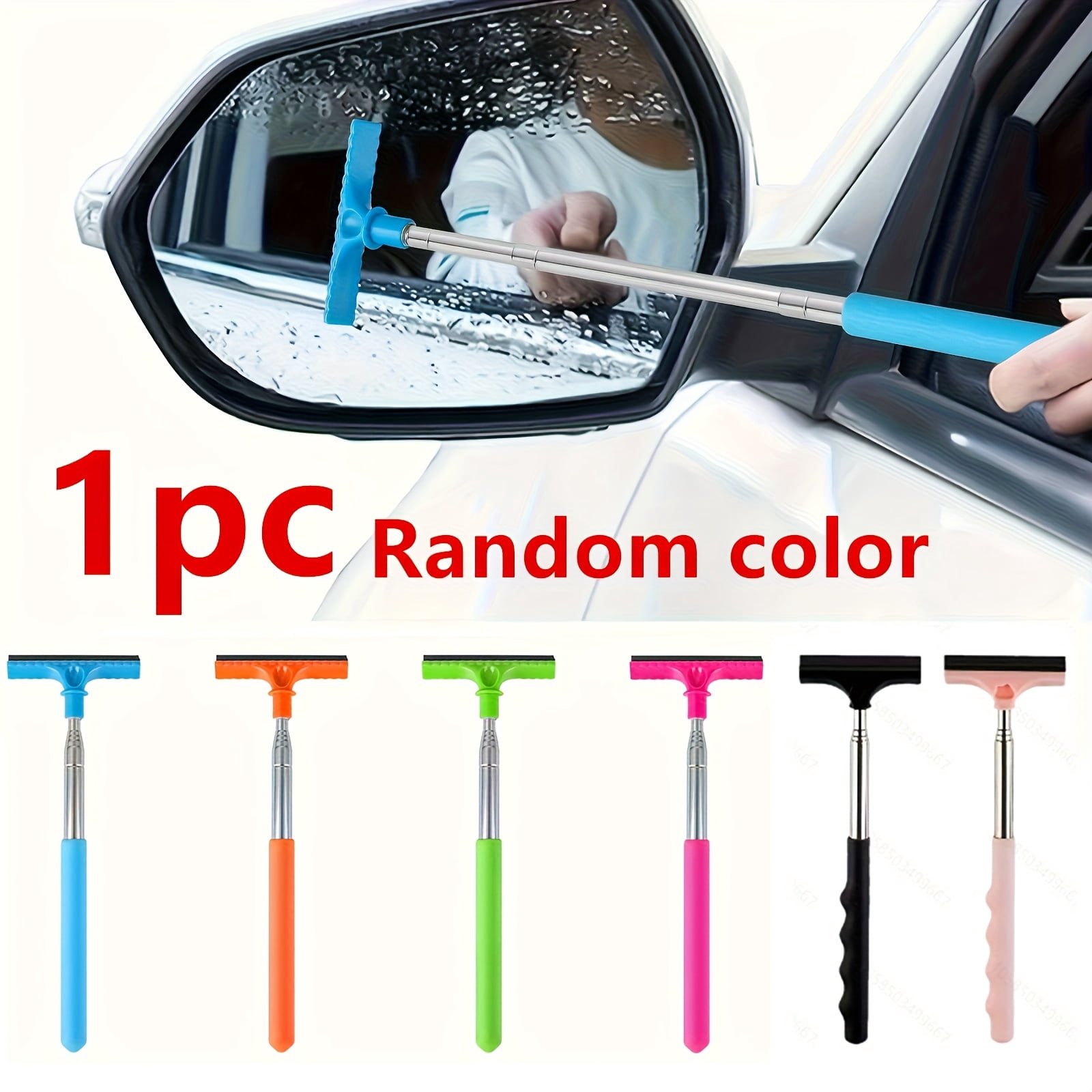 1pc, Color Shipped Randomly - Retractable Car Window Cleaning Sponge ...