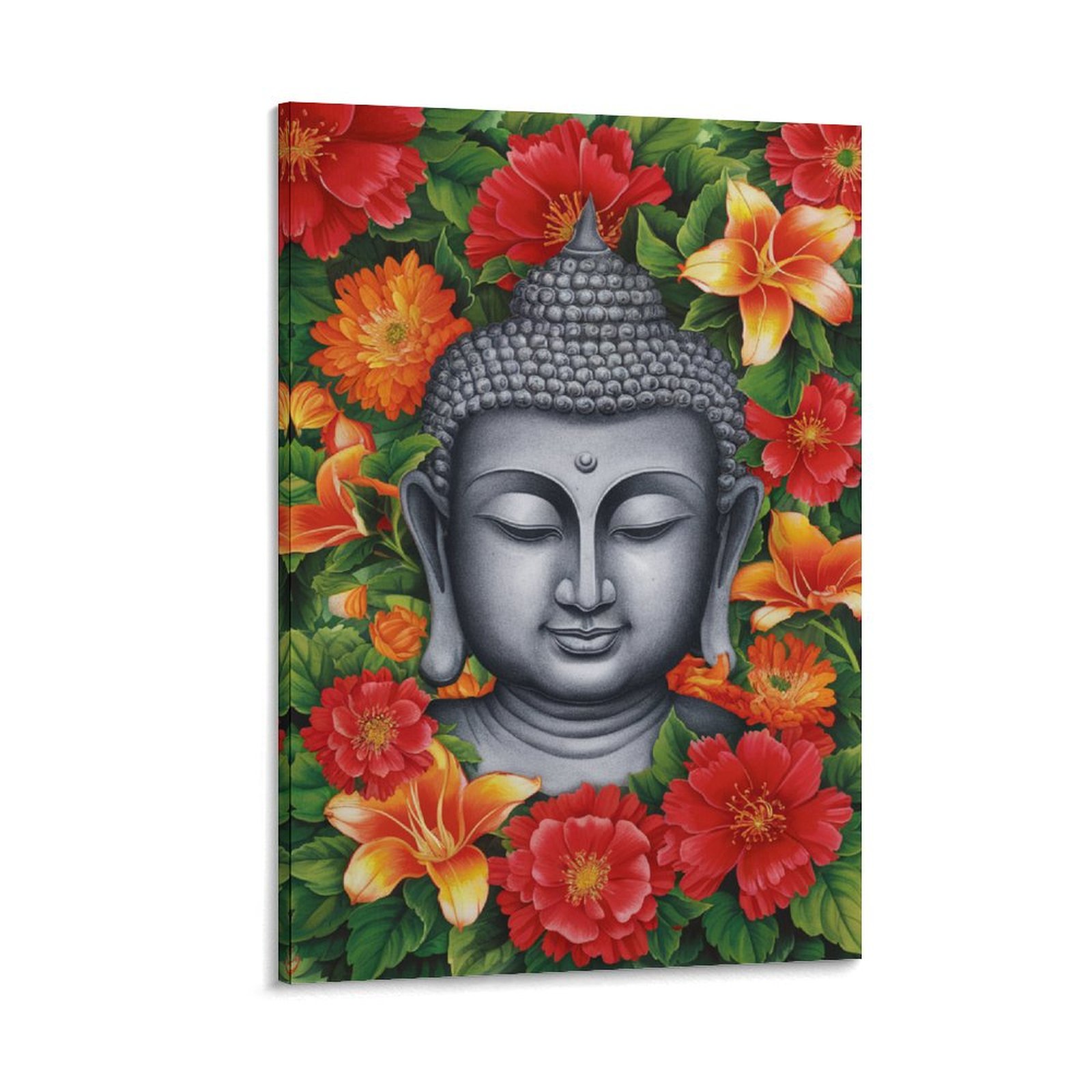 1pc Colorful Vibrant Abstract Buddha Modern Pixel Art 2 Pictures Print ...