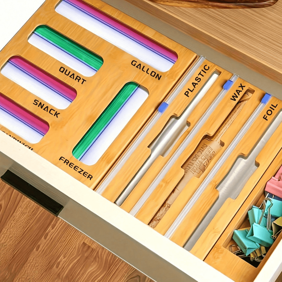 1pc Container Sets, 9 IN 1 Storage Bag Organizer For Kitchen Drawer ...