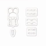 1pc, Cookie Biscuit Cutters mold cute happy expression plastic baking ...