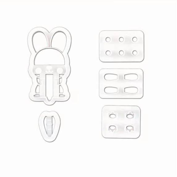 1pc, Cookie Biscuit Cutters mold cute happy expression plastic baking ...