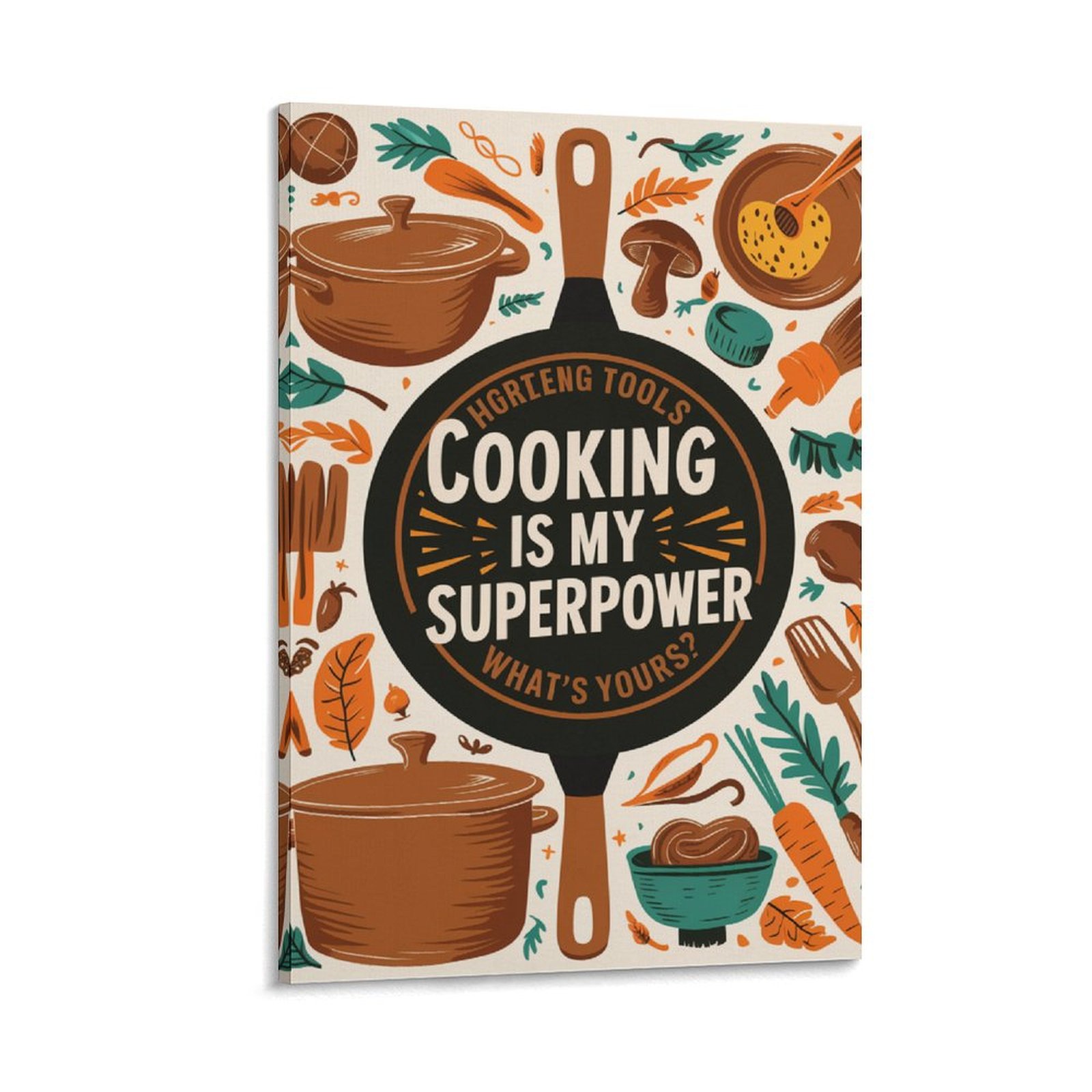 1pc Cooking Is My Superpower. What Is Yours 3 Pictures Print Wall Art ...