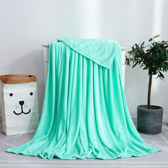 1pc Coral Fleece Blanket Simple Grey Blanket Soft Warm Throw Blanket ...