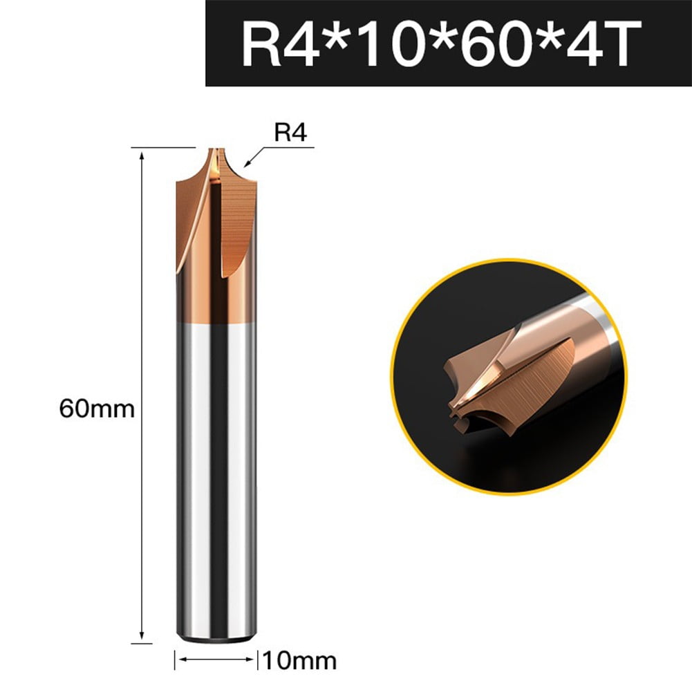 1pc Corner Rounding Chamfer End Mills Cutter R1-R6 Milling Cutter ...