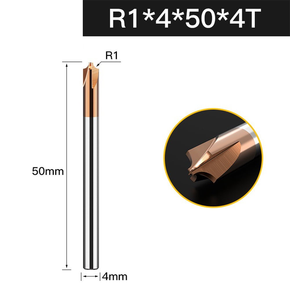 1pc Corner Rounding Chamfer End Mills Cutter R1-R6 Milling Cutter ...