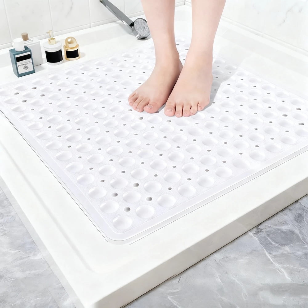 1pc Corner Shower Mat Non Slip - 53x 53cm Corner Shower Mats for Inside ...