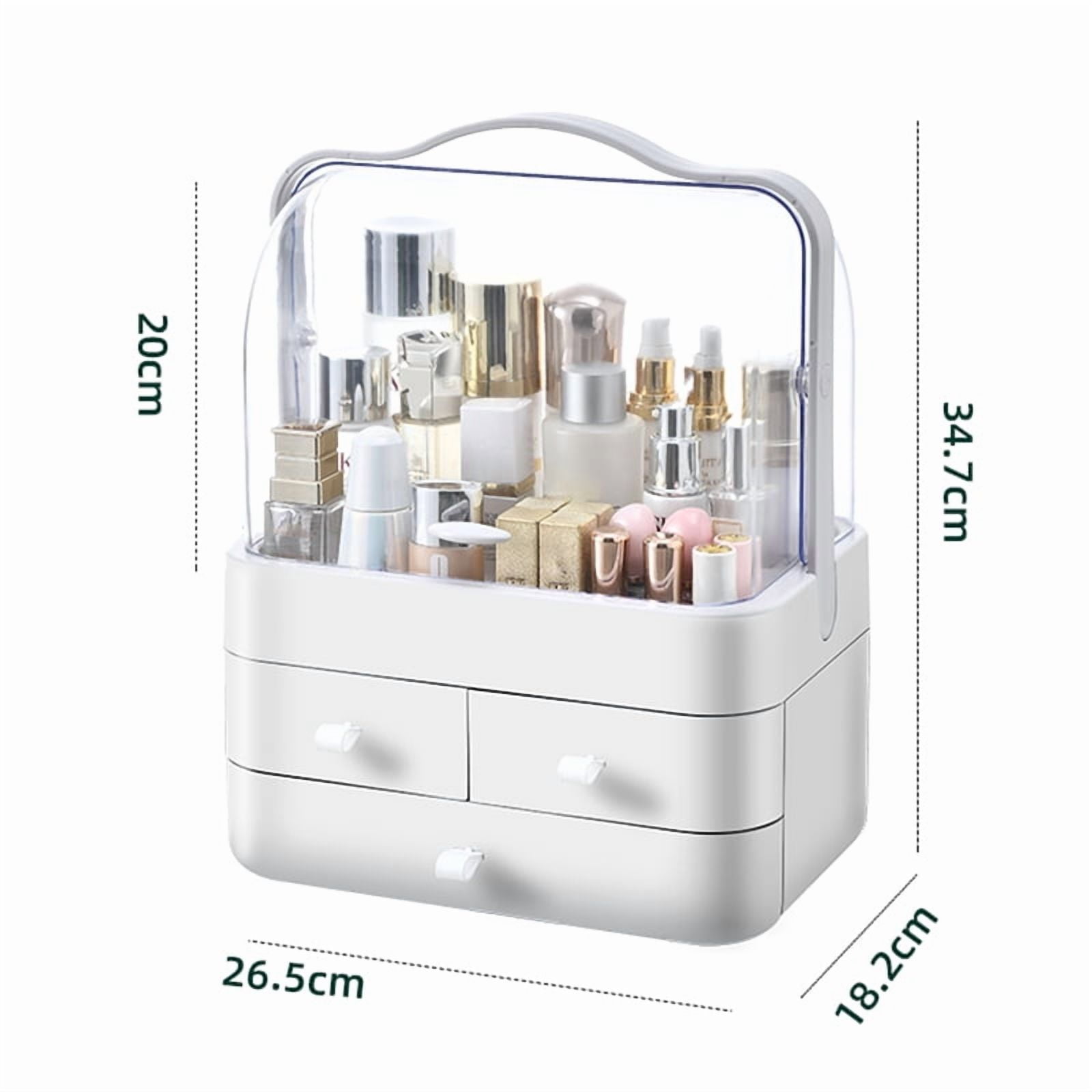 1pc Cosmetics Receiving Box Dust-Proof Desktop Makeup Organizer with ...