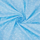 1pc Cotton Fabric Clothing Accessories Flower Pattern Sky Blue ...