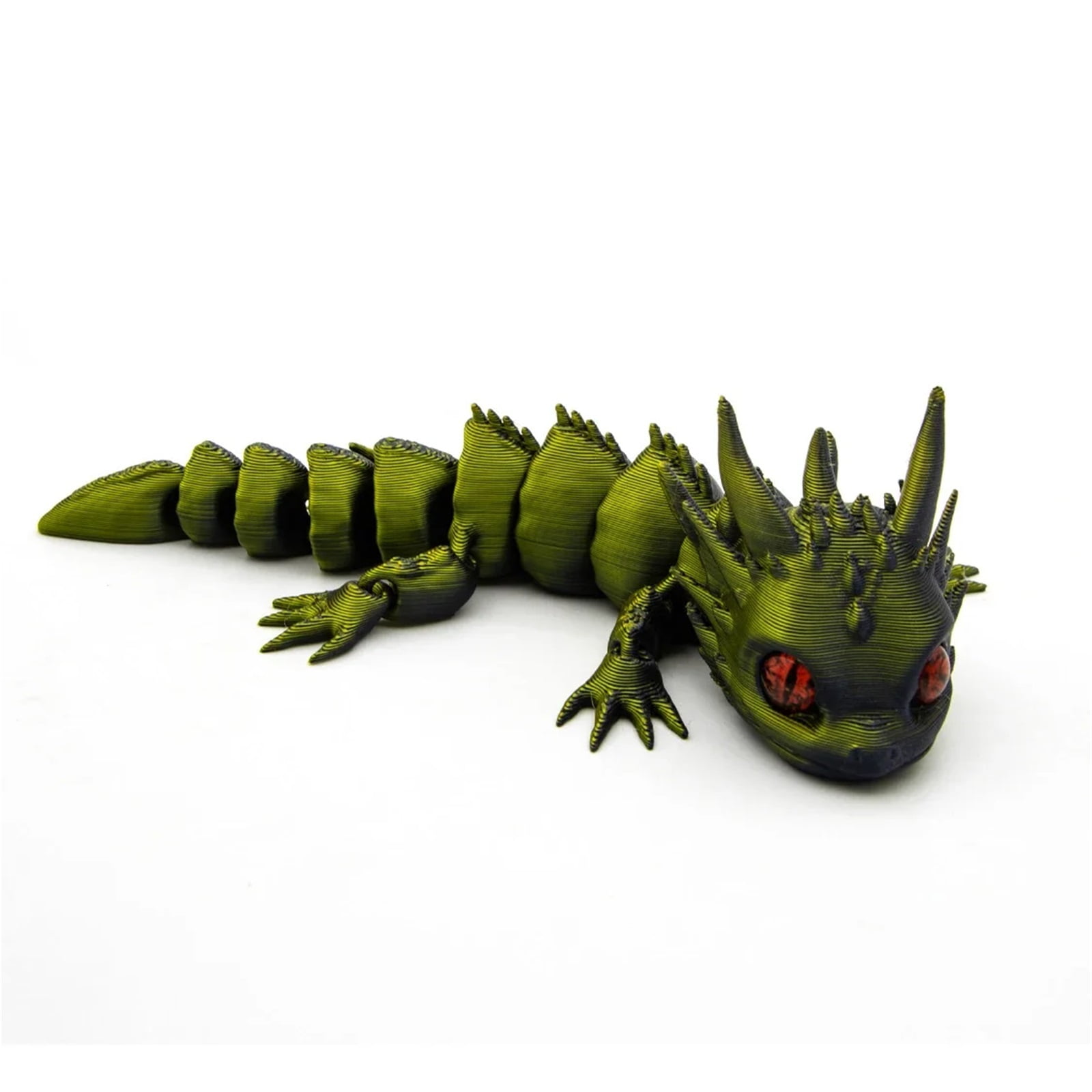 1pc Creative 3D Printing Mini Dragon Figurines Model SimulTion Reptile ...
