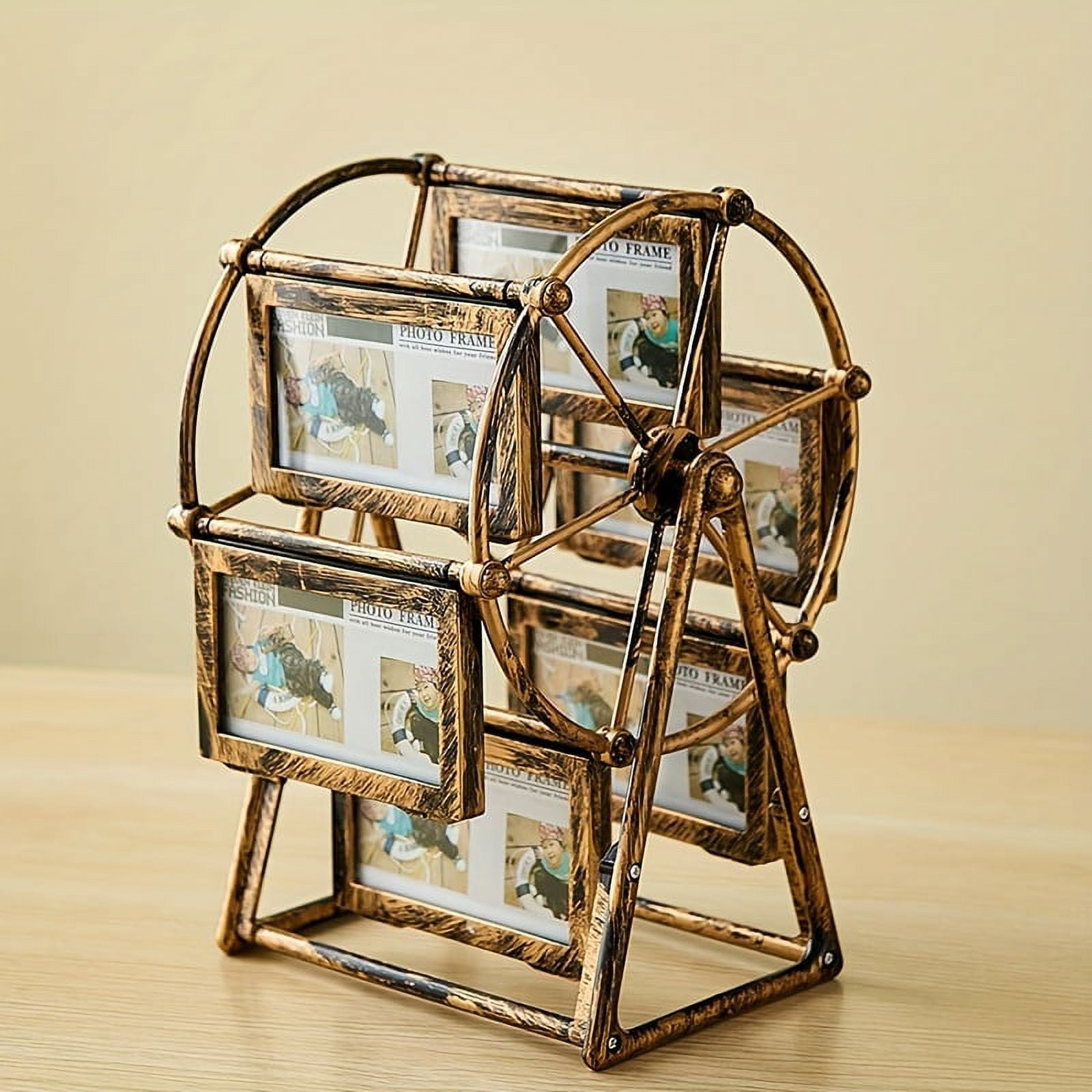 1pc Creative Rotatable Ferris Wheel Photo Frame, Needs To Be Assembled ...