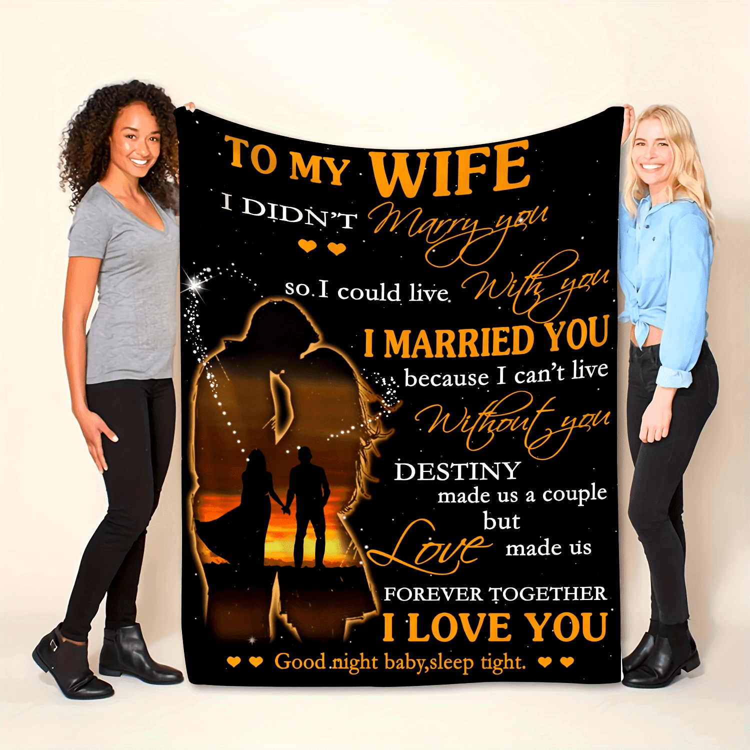 1pc Creative Text Pattern Soft Flannel Blanket Made Of A Gift For My ...