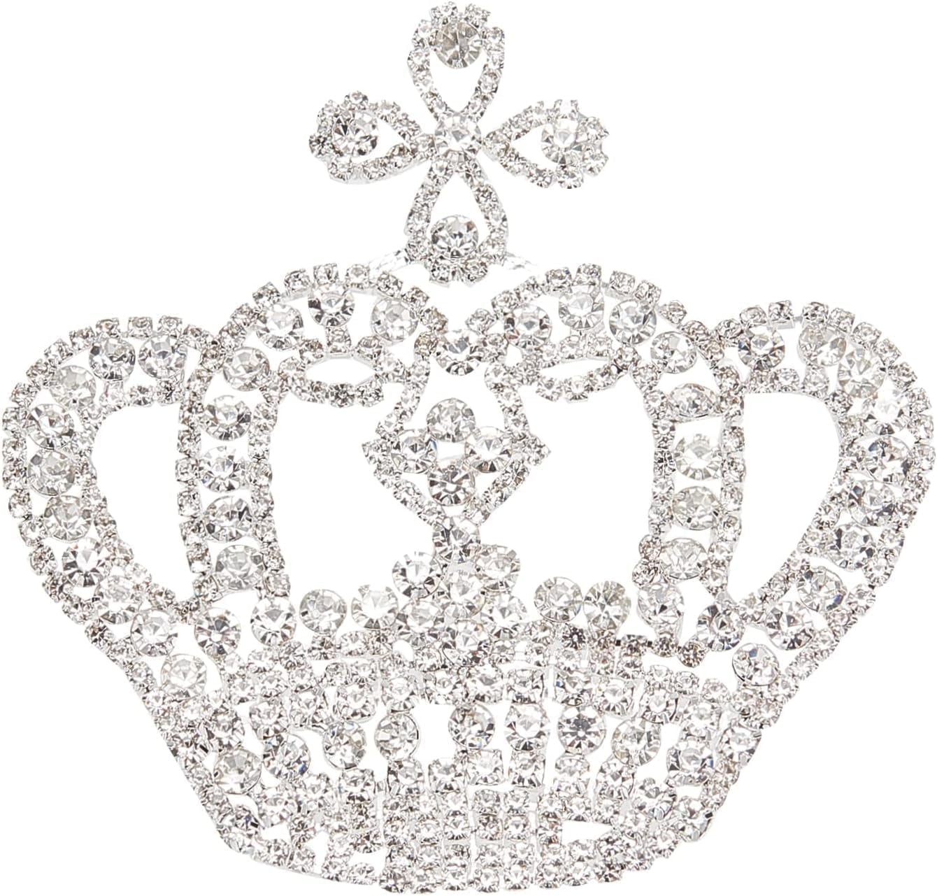 1pc Crown Rhinestone Patches Crown Sewing on Appliques 90x90x4 mm ...