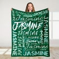 1pc Custom Name Personalized Polyester Throw Blanket - Soft Cozy ...