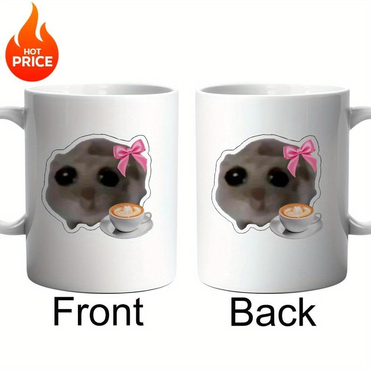 1pc Custom Sad Hamster Expression Mug Funny Quote Mug Personalized ...