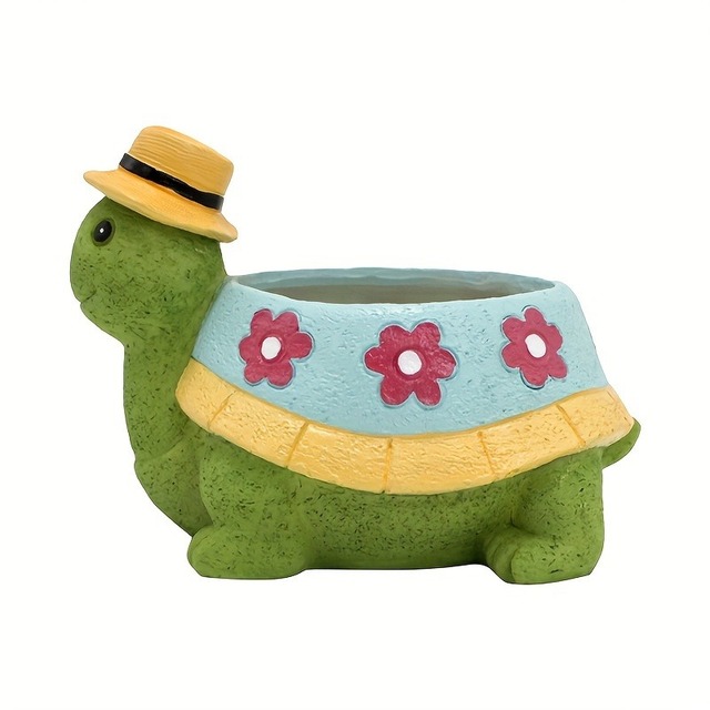 1pc Cute Turtle Flower Pot Planter Pot Indoor And Outdoor Succulent ...