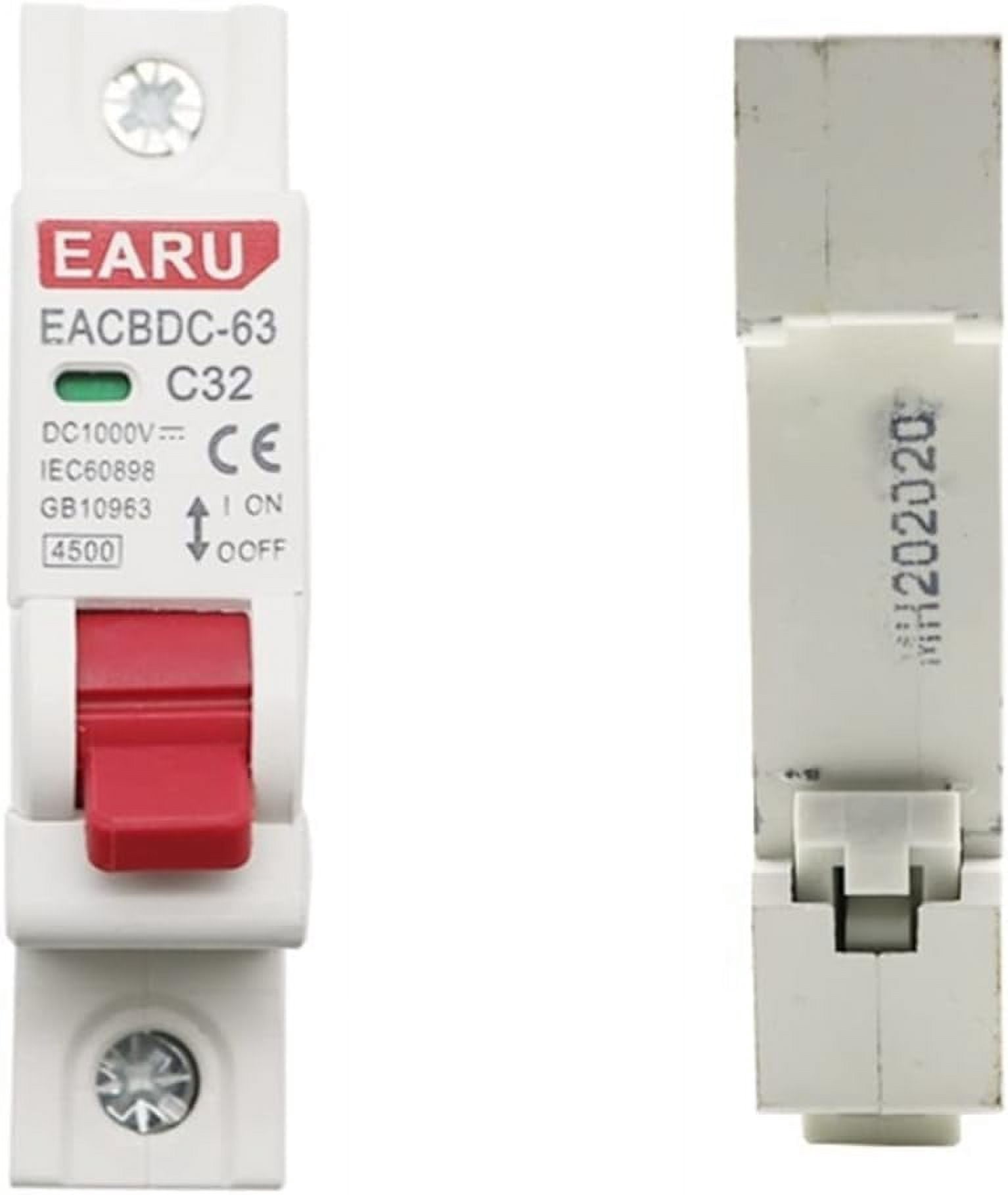 1pc DC 1000V 1P Solar Mini Circuit Breaker Overload Protection Switch ...