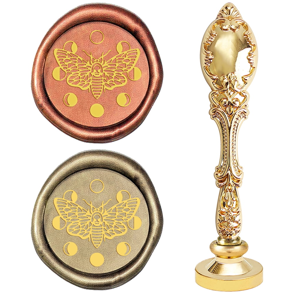 1pc DIY Scrapbook Brass Wax Seal Stamp and Alloy Handles Butterfly ...