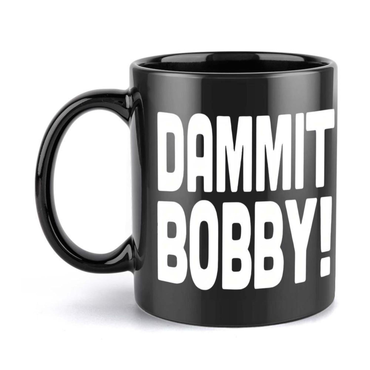1pc Dammit 11oz Black Ceramic Coffee Mug with White Text Humorous ...