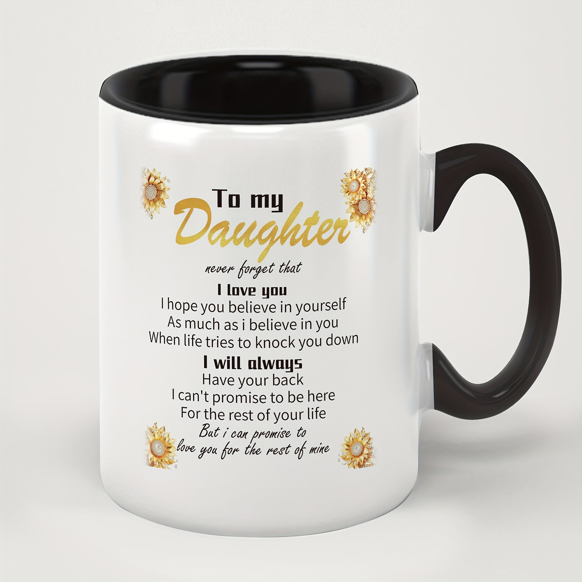 1pc, Daughter Mug - Ceramic Coffee Cup with Motto, Perfect Gift for ...