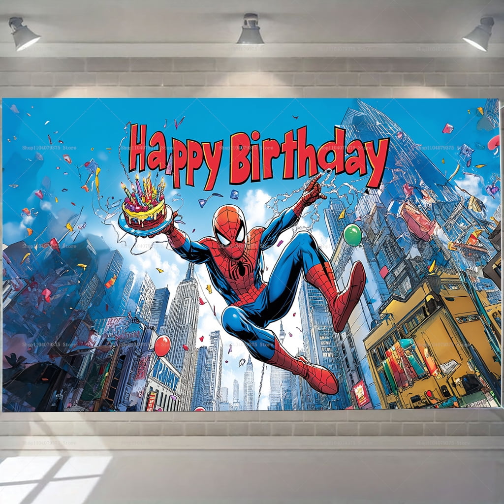 1pc Deadpool Party Backdrop Children Birthday Decoration Vinyl ...