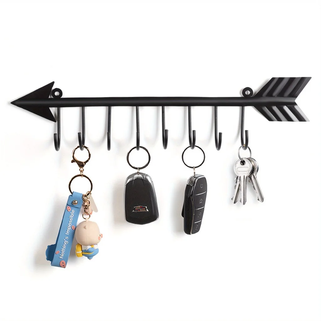 1pc Decorative Key Holder, Wall Mounted Arrow Shaped Key Holder ...